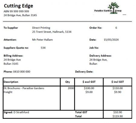 ABBS Purchase Orders – ABBS LMS